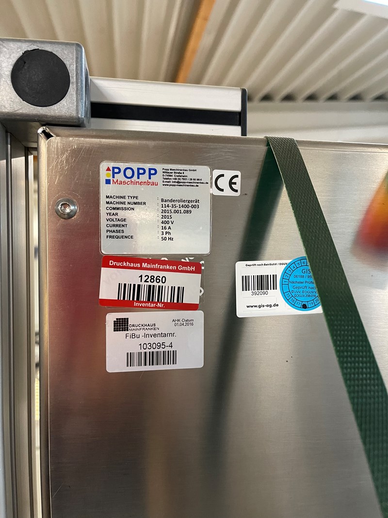 Popp Maschinenbau Strapping bundle machine | pressXchange