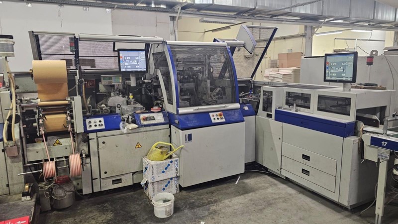 Kolbus BF512 Casing In Line with Sigloch Preparation + Kolbus HD130 ...