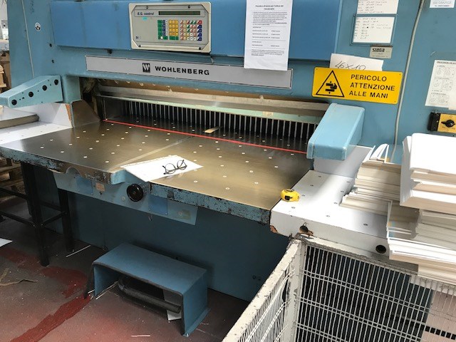 WOHLENBERG 155 CUTTER WITH EG CONTROL PANEL | pressXchange