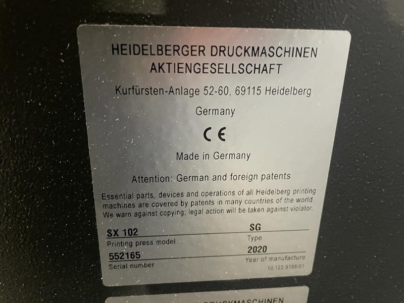 Heidelberg SX 102-2 P | pressXchange