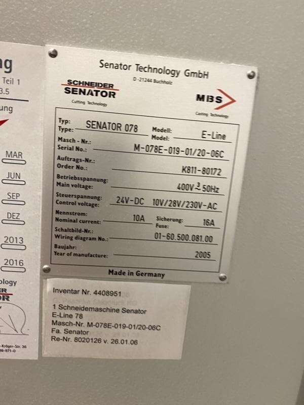 Schneider Senator 78 E-Line | pressXchange