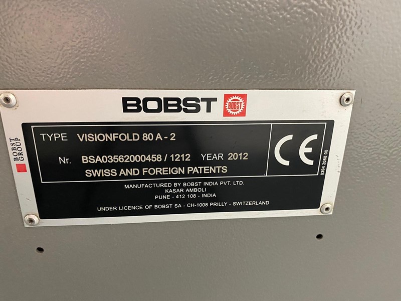 Bobst Vision Fold 80 /A2 | pressXchange
