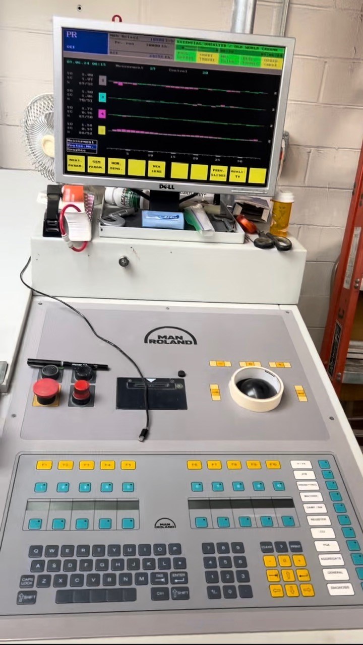 Man Roland R700 3 B 6 Color 40 Inch Press with Coater | pressXchange