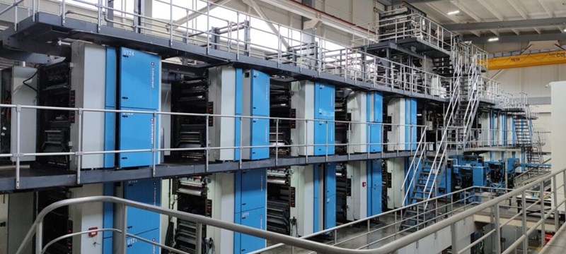 Goss Universal 50 five 4-high tower 22" (560mm) newspaper press ...