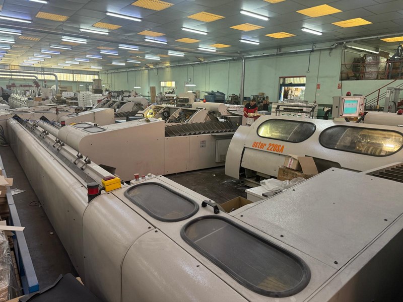 Meccanotecnica Multiplex with 3 Aster 220 SA sewing machines | pressXchange