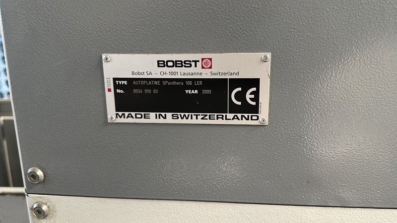 Bobst SPanthera 106 LER | pressXchange
