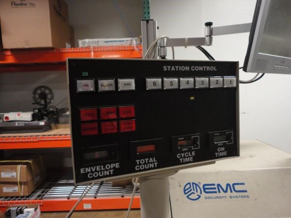 EMC Conquest Md. CQ6-10L six station intelligent 6x9 envelope inserter ...