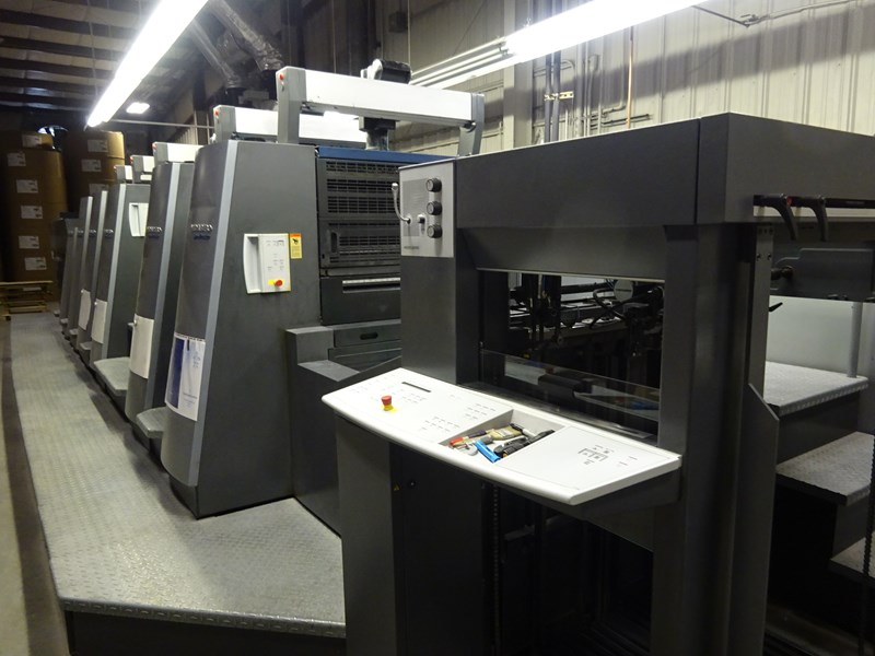 2006 Heidelberg CD 74 5P3+L-F 5/c 23"x29" offset perfector w/ only 42 ...