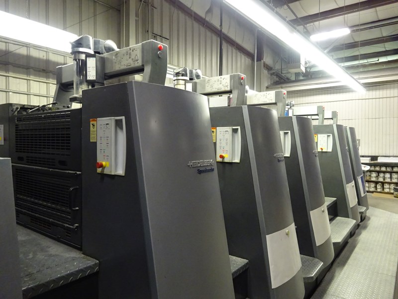 2006 Heidelberg CD 74 5P3+L-F 5/c 23"x29" offset perfector w/ only 42 ...