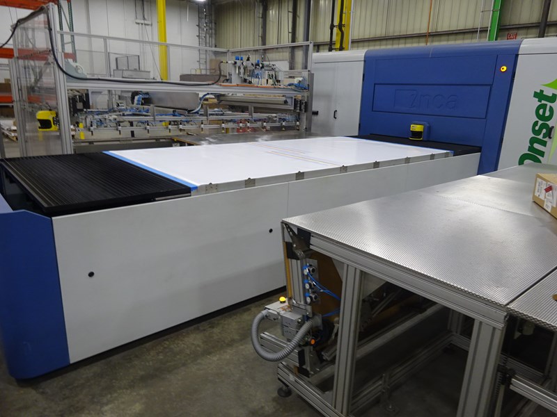 Inca Onset S40 flatbed digital wide format printer w/ auto feeder and ...