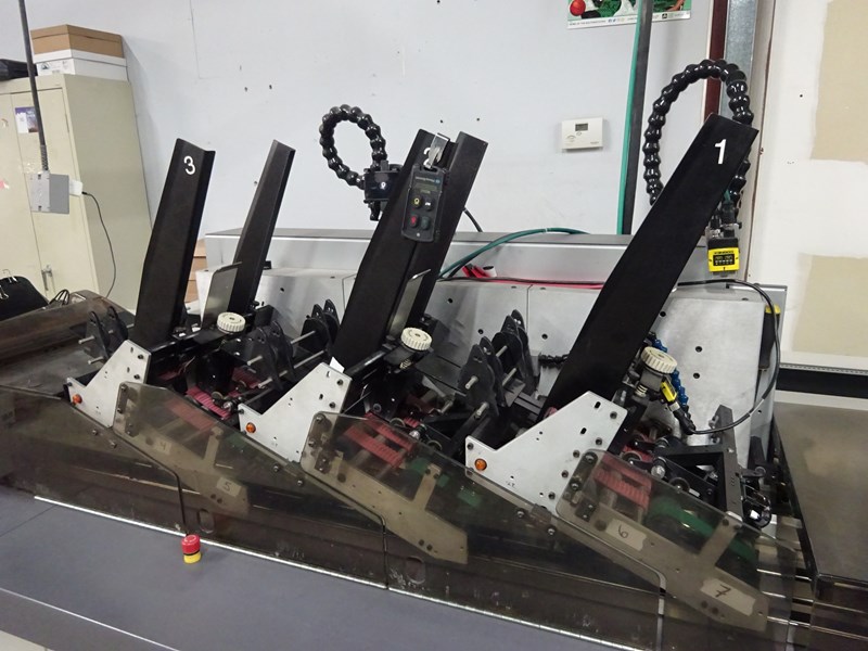 Pitney Bowes FPS SD 12F 3 station high speed inserter with ink jet ...