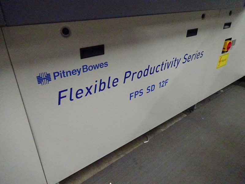 Pitney Bowes FPS SD 12F 3 station high speed inserter with ink jet ...