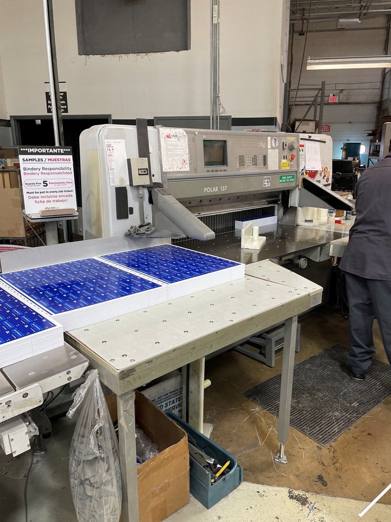Polar 137ED 54” paper cutter | pressXchange