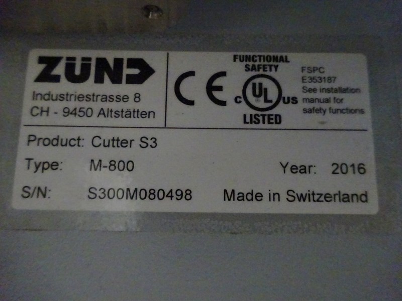 Zund S3 M800 digital cutting system | pressXchange