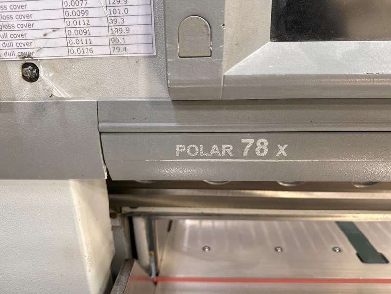 Polar 78X Pragrammable Paper Cutter | pressXchange