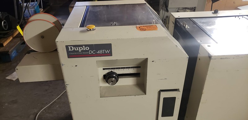 DUPLO 10000S , 1 -10 STATION VACUUM TOWER AIR COLLATOR, STITCHER ...