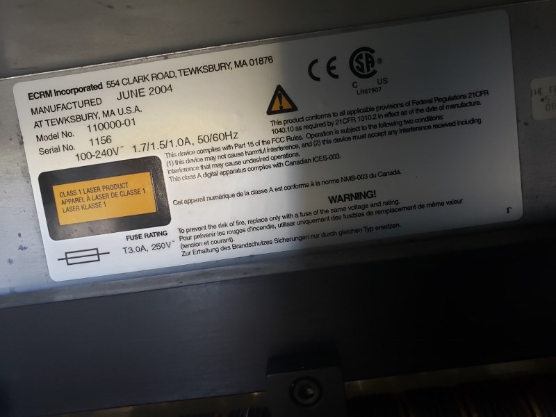 ECRM MAKO 2 , RIP, CTP, YEAR: 6/2004 , MAX, PLATE SIZE 22" x 26.4 ...