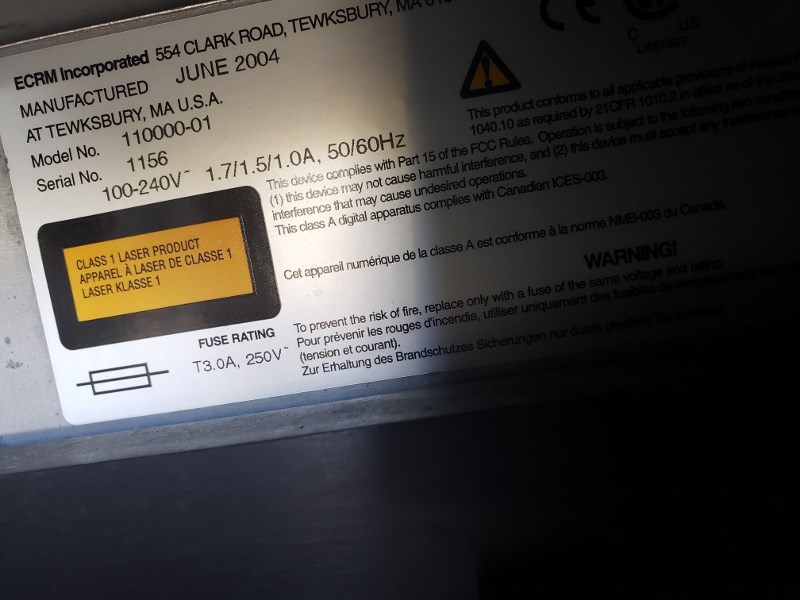 ECRM MAKO 2 , RIP, CTP, YEAR: 6/2004 , MAX, PLATE SIZE 22" x 26.4 ...