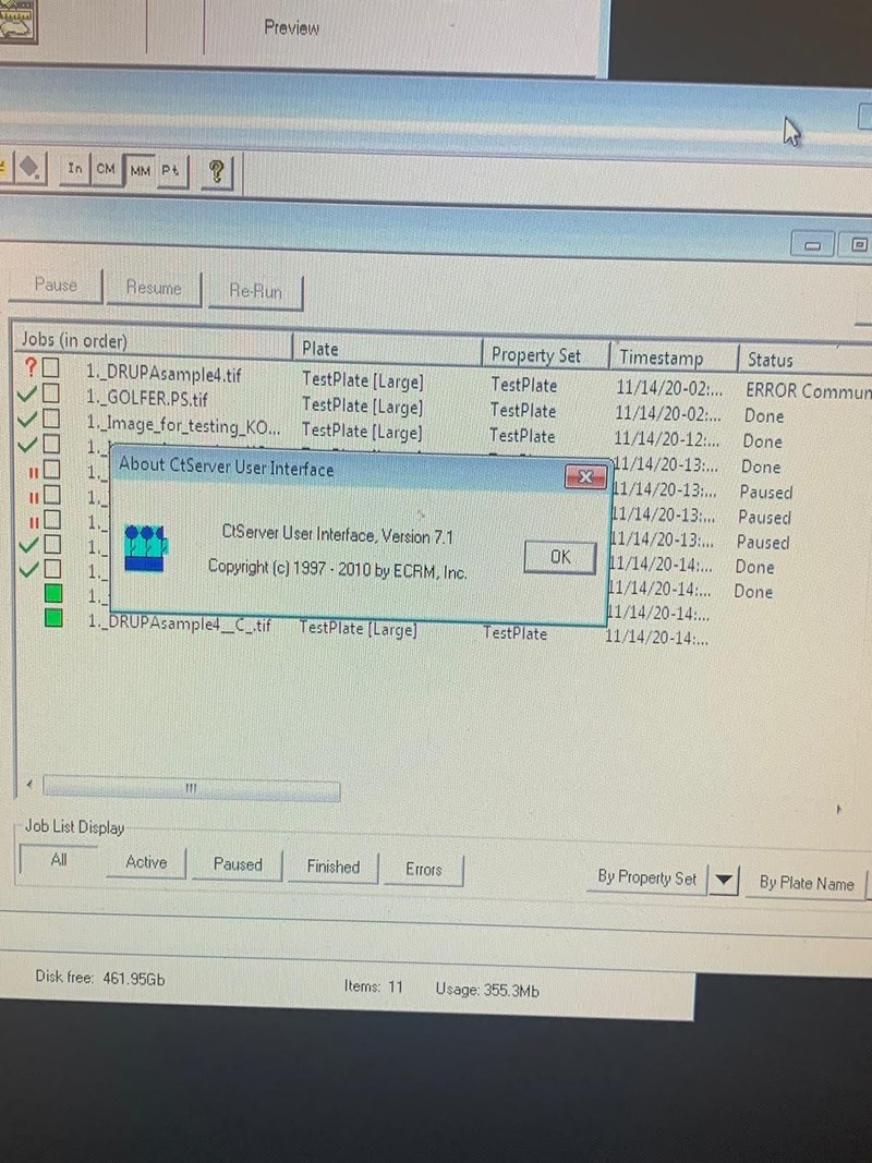 ECRM MAKO 2 , RIP, CTP, YEAR: 6/2004 , MAX, PLATE SIZE 22" x 26.4 ...