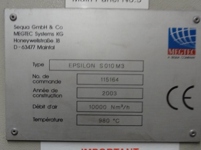 Megtech Epsilon RTO (Regenerative Thermal Oxidiser) S010M3 | pressXchange