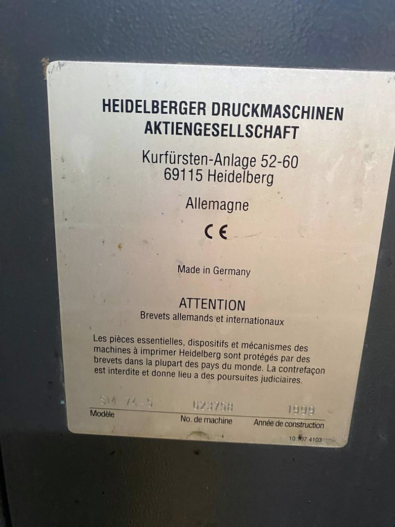 Heidelberg SM 74-5 H 1999 | pressXchange