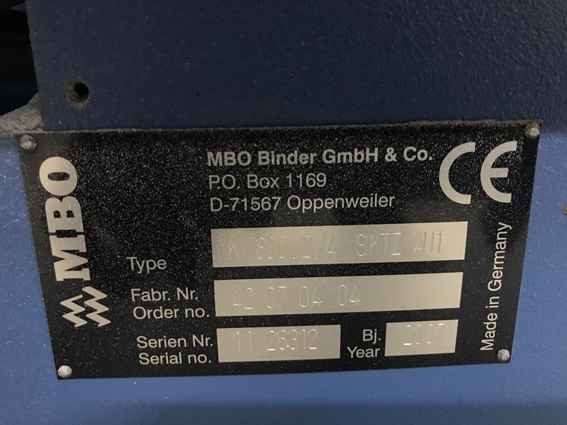 MBO K800.2/4S-KTZ Auto with FP 120 MBO Navigator with Palamides Alpha ...