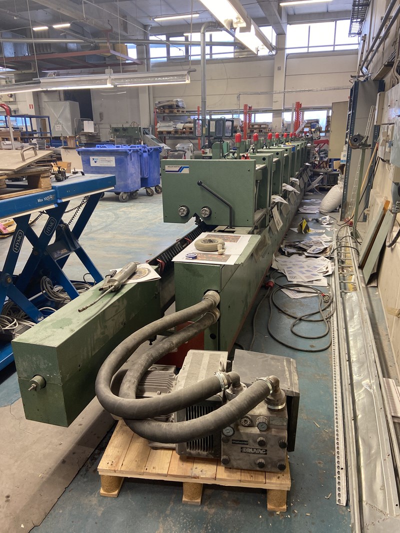 MULLER MARTINI SADDEL STITCHER 335 - 7 FEEDER+COVER + STACKER ...