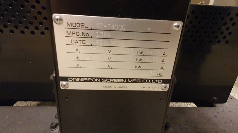 Screen Plate Rite PT-R4300 CTP | pressXchange