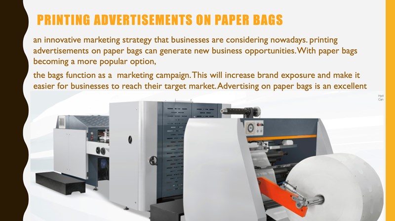 cost-effective advertising method Printing advertisements on paper bags ...