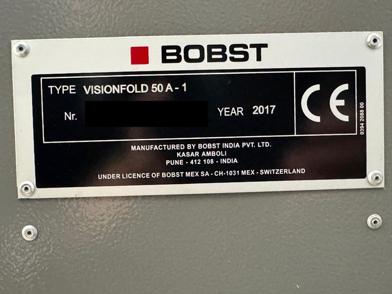 Bobst Visionfold 50 A-1 | pressXchange