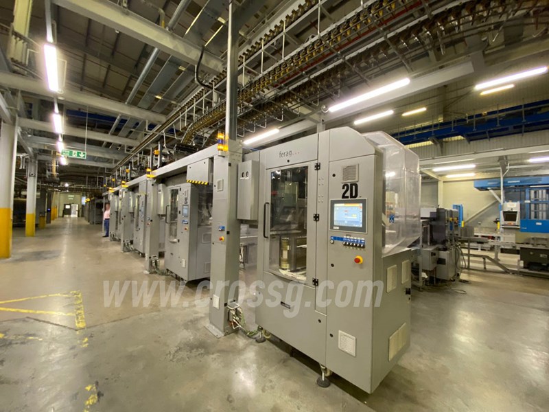 Ferag Complete mailroom MTS 2 stackers - MSD H High speed inserting ...