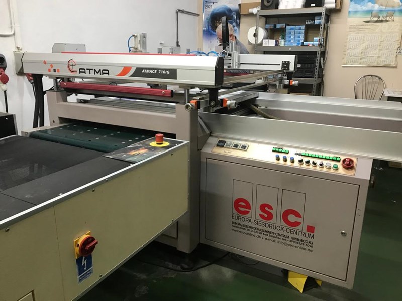 Screen Printing Machine ATMACE 710/G + Tunnel UV SUV800 model EPS ...