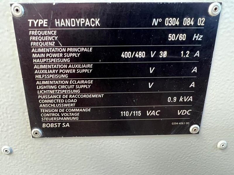 Bobst Handypack | pressXchange
