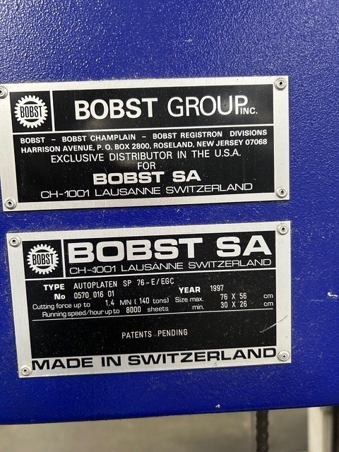 Bobst SP76E | pressXchange