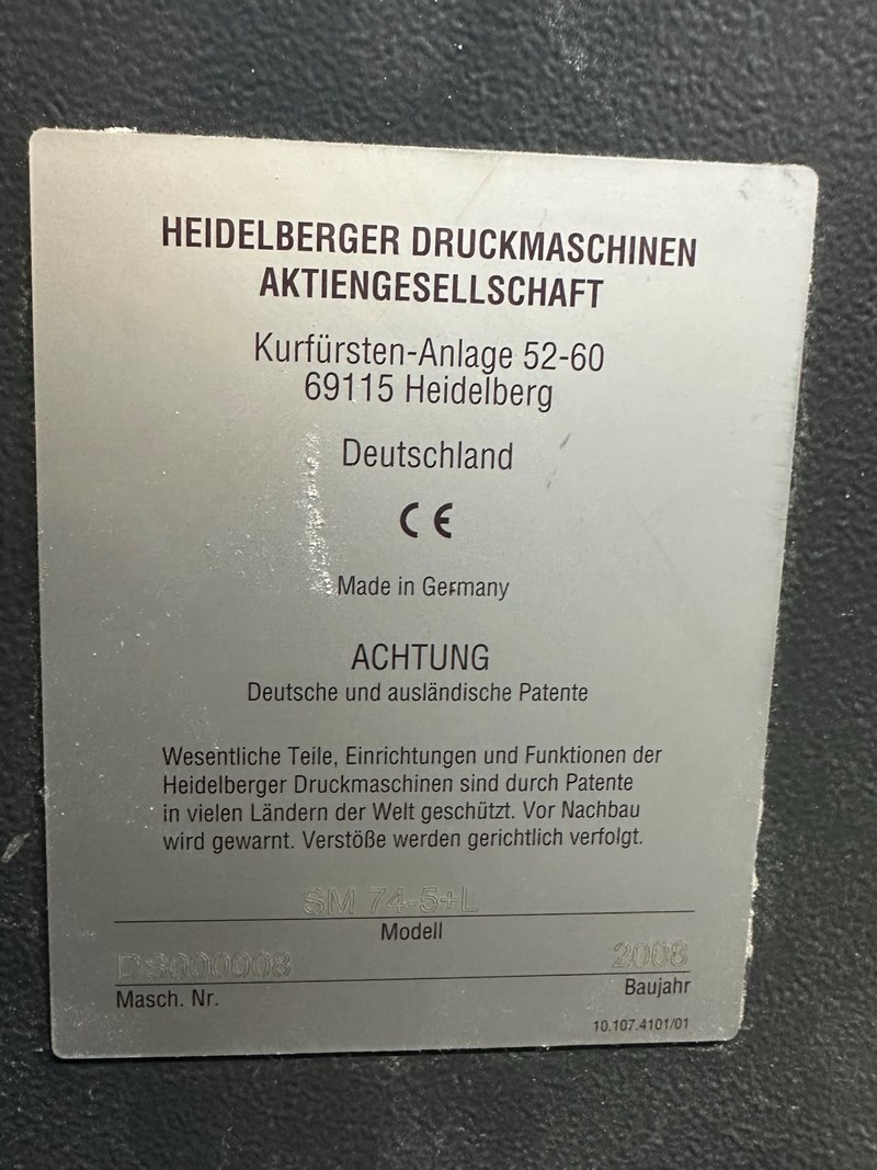 Heidelberg SM74-5+LX | pressXchange