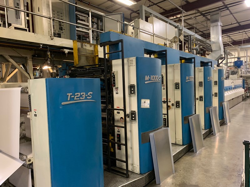 Heidelberg Harris M1000 (4) Unit (1) Web Press System 22.75" (578mm ...