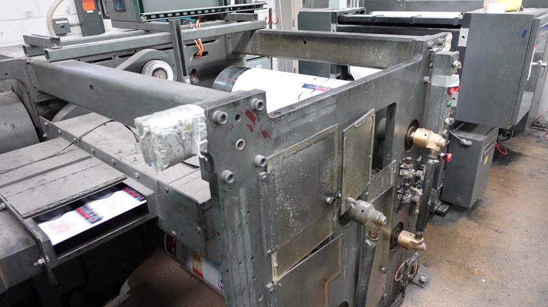 Harris M110A (6) Unit (1) Web Offset Press System + Inline Finishing ...