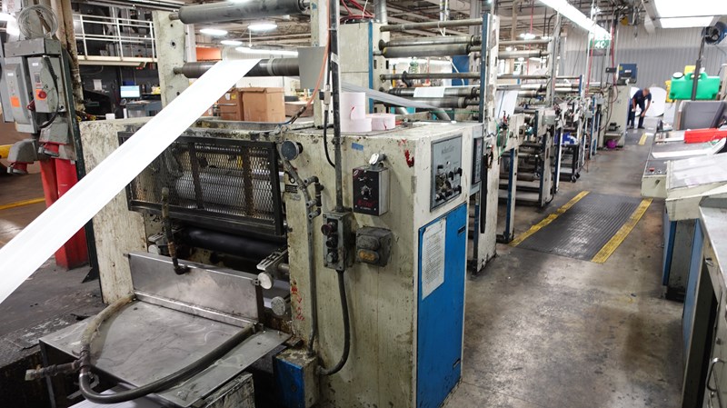 Harris M110B (6) Unit (1) Web Offset Press System + Inline Finishing ...