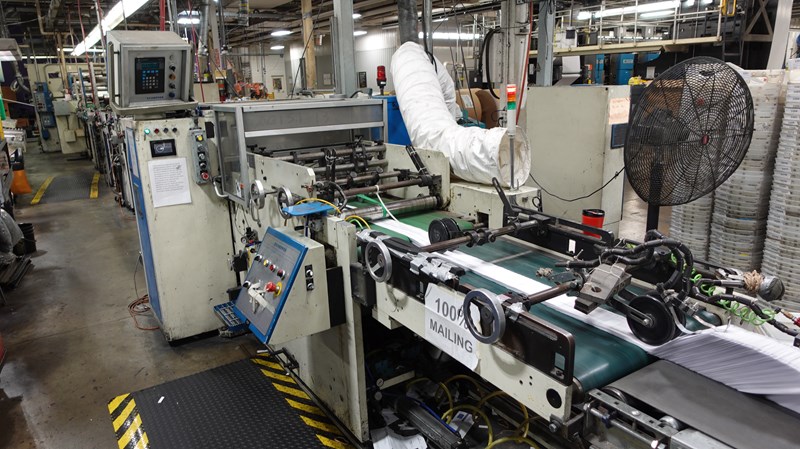 Harris M110B (6) Unit (1) Web Offset Press System + Inline Finishing ...