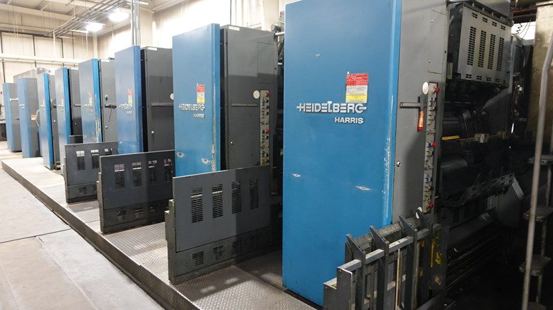 1998 Heidelberg M600 B24 (6) Unit (1) Web Offset Press System ...
