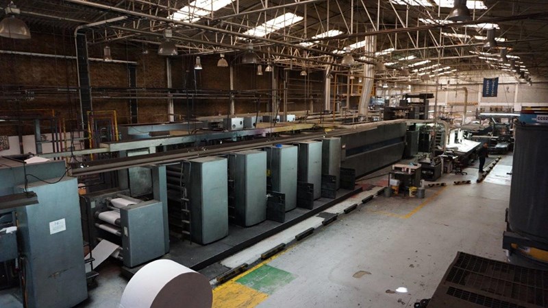 2001 Heidelberg M600A (5) Unit Web Press System 578mm / 22.75" Cutoff ...