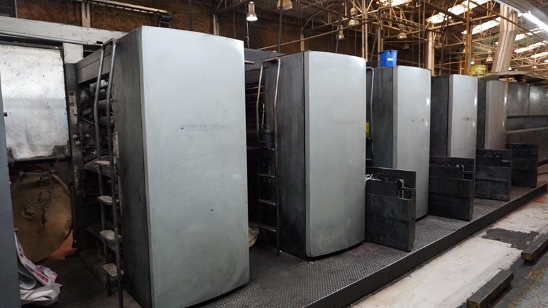 2001 Heidelberg M600A (5) Unit Web Press System 578mm / 22.75" Cutoff ...