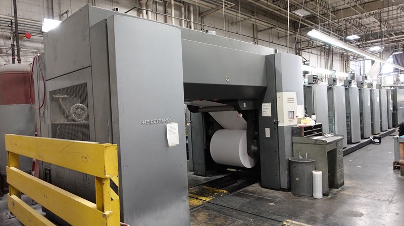 Heidelberg M600 B24 (6) Unit (1) Web Offset Press + Inline Finishing ...