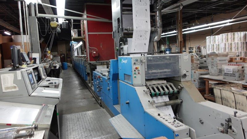 1999 Muller Martini Model Concept 10-Color Web Offset Variable Repeat ...