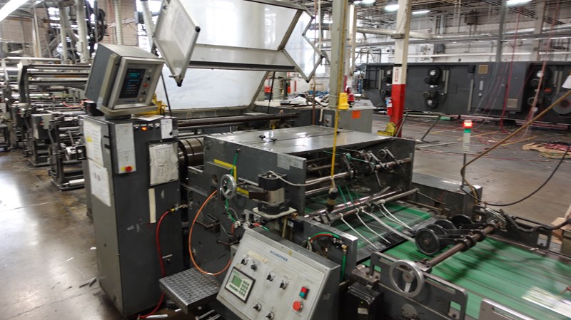 Scheffer Series III Rotary Cutter & Delivery Table 22.75" Cutoff ...