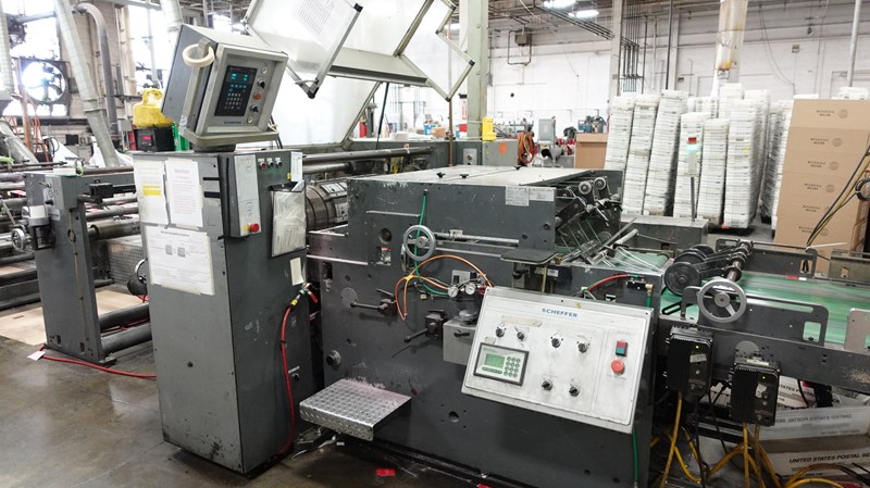 Scheffer Series III Rotary Cutter & Delivery Table 22.75" Cutoff ...