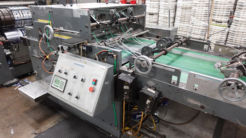 Scheffer Series III Rotary Cutter & Delivery Table 22.75" Cutoff ...