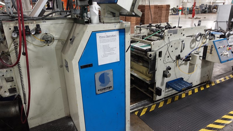 Scheffer Series III Rotary Cutter & Delivery Table 17.75" Cutoff ...