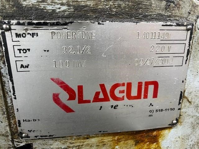 35" X 120" LAGUN MODEL POWER ONE HOLLOW SPINDLE LATHE WITH 8" SPINDLE ...