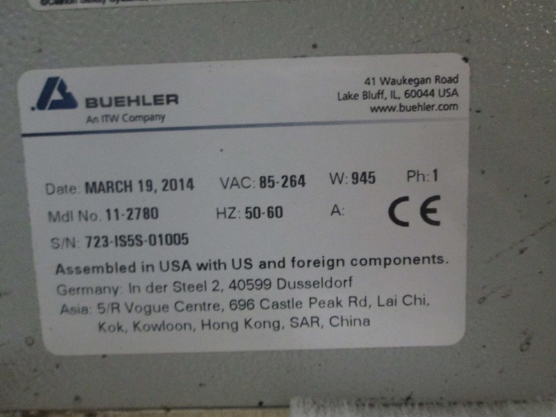 Buehler IsoMet 5000 Mod.11-2780 Precision Linear Saw W/Auto Linear Feed ...